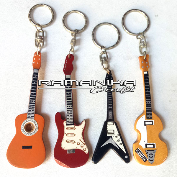 Bali Key Rings Guitar Wooden Handicraft – Bali Wooden Handicraft